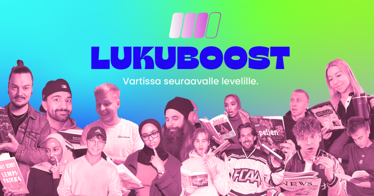 Lukuboost kannustaa toisen asteen opiskelijoita lukemiseen jakamalla ...